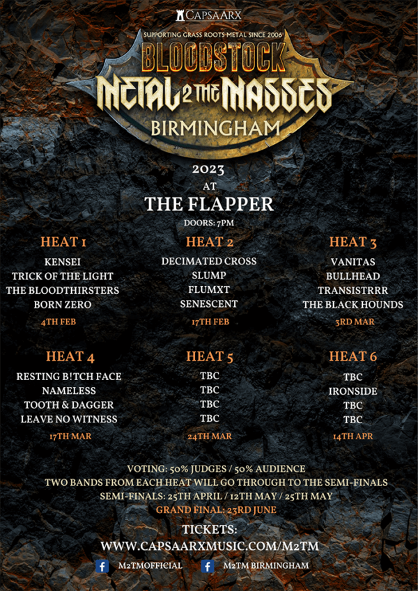 Here’s part one of the Birmingham Metal to the Masses 2023 line-up ...